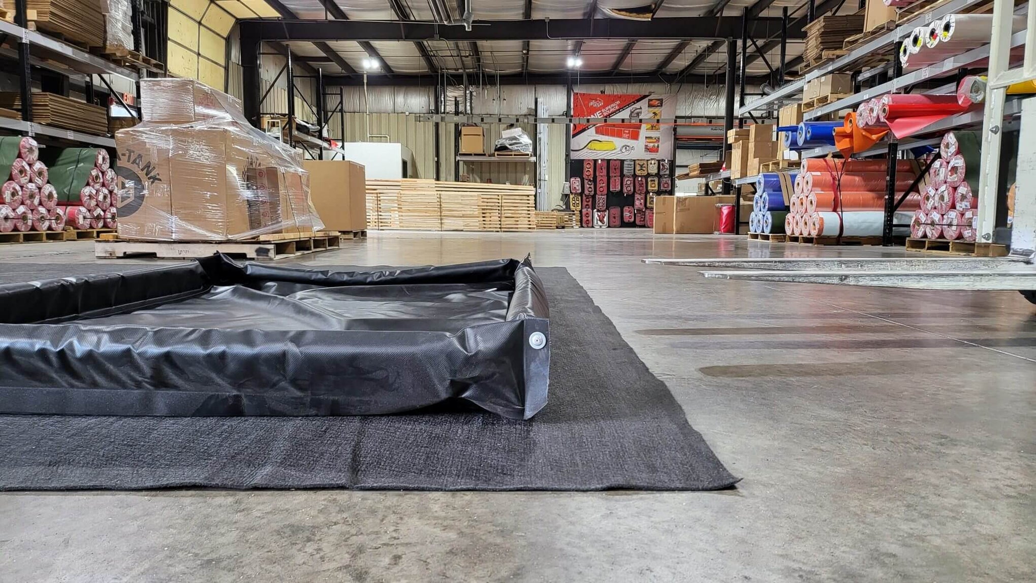 Fol-Da-Tank Drive Over Foam Wall Spill Containment Berm — Tank Retailer