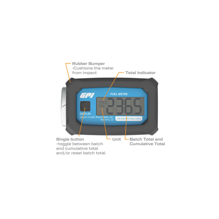 Newberry GPI Digital Fuel Meter — Tank Retailer