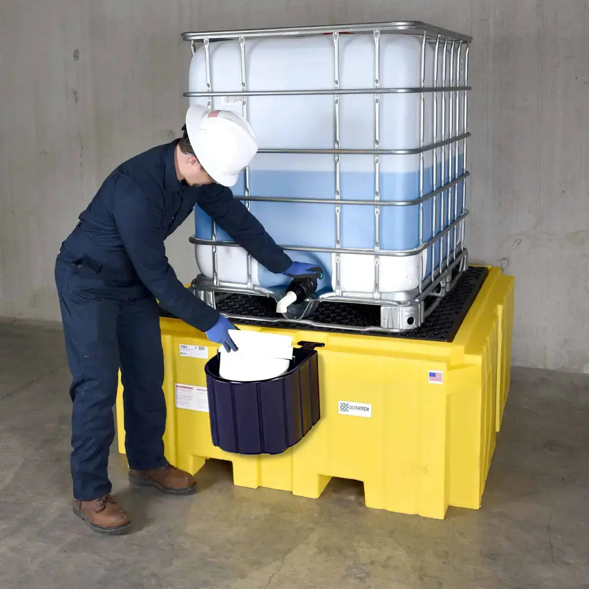 Ultratech IBC Tote Spill Containment Pallet — Tank Retailer